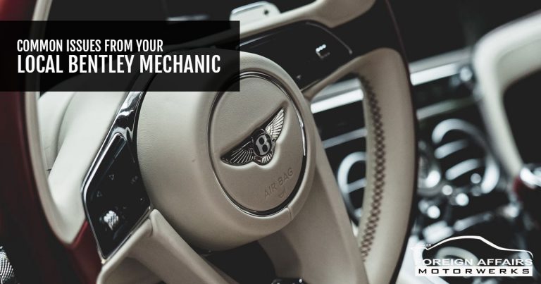 Bentley Maintenance 101: The Most Common Repair Issues